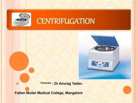 Density Gradient Centrifugation Pptx Chemistry Science