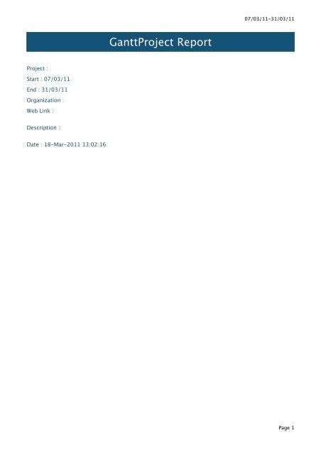 Gantt Project Example James Abela ELT