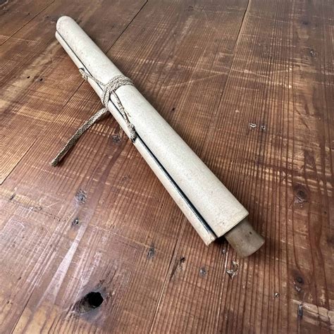 Antique Japanese Scroll With Hand Painted Calligraphy For Sale At Pamono