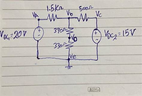 Solved Find The Voltage At Every Node By Using Node Voltage