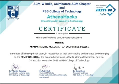 Malini Kannan On Linkedin I Really Happy To Share That ☺ I Had Got A Runner Up Certificate 💫in…