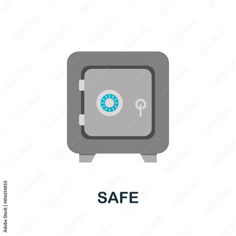 Safe Flat Icon Color Simple Element From Wild West Collection Creative Safe Icon For Web