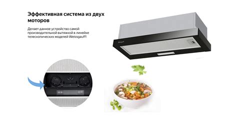 Кухонная встраиваемая вытяжка Weissgauff TEL 06 2M BL купить с ...