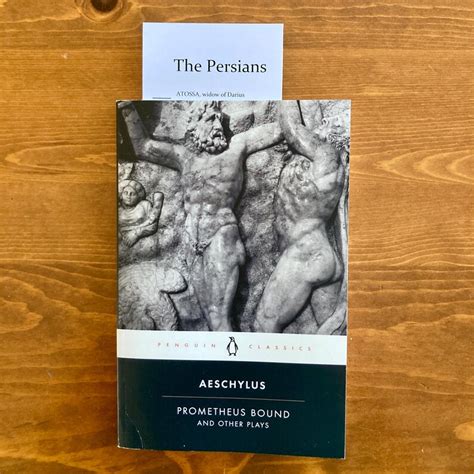 Aeschylus The Persians Character Bookmark Drama Class Tool Digital
