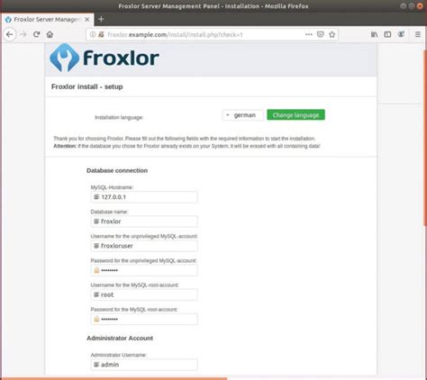 Install Froxlor Server Management Panel On Ubuntu With Apache