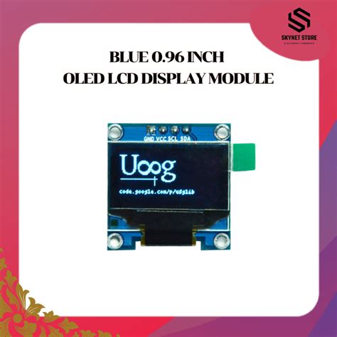 Blue 096 Inch Oled Lcd Display Module 12864 I2c Interface Module