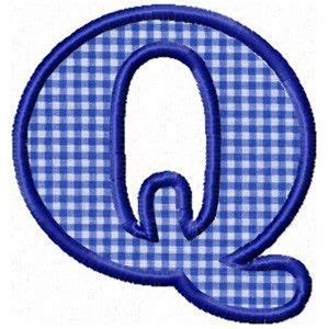 Buchstabe Letter Q