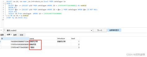 mysql5 7根据节点查找所有的父节点包括自己 mysql 5 7查询某个字段为父id的所有节点 csdn博客