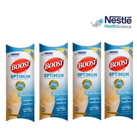 Bundle Of 4 Boost Optimum 22g X 2 Sachets Shopee Singapore
