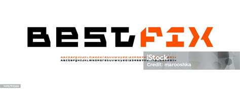 Tech Font Digital Cyber Alphabet Modern Latin Letters A B C D E F G H I J K L M N O P Q R S T U