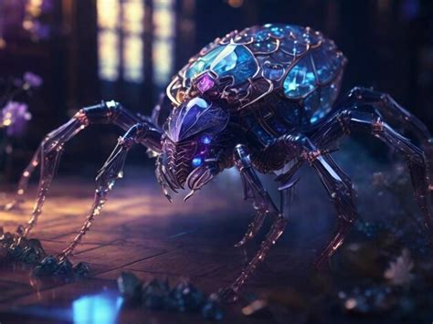 Premium Photo Crystal Spider