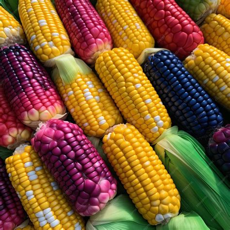 Types Of Corn Varieties Of Corn Different Colors Premium Ai Generated