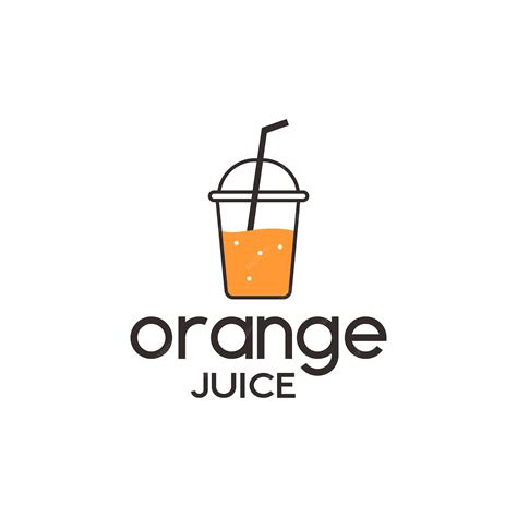 Premium Vector Fresh Orange Juice Logo Design With Cup Drink Vector