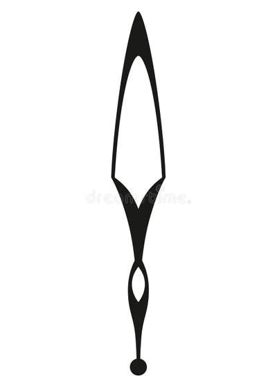 Clock Pointer Arrow Black Silhouette Chronometer Element Clock Arm