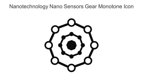 Nanotechnology Nano Sensors Gear Monotone Icon In Powerpoint Pptx Png