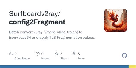 GitHub Surfboardv Ray Config Fragment Batch Convert V Ray Vmess Vless Trojan To Json