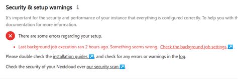 Cron Warning Despite Cronphp Being Run · Issue 30303 · Nextcloudserver · Github