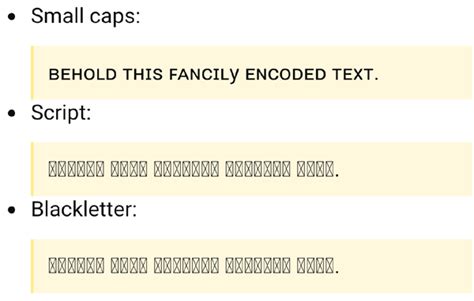 Text Formatting Why Shouldnt I Use Unicode Characters To Simulate Typographic Styles Such As