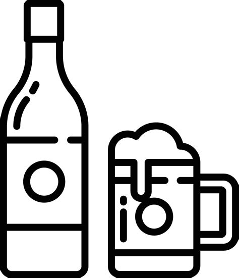Beer Outline Illustration 45491621 Vector Art At Vecteezy