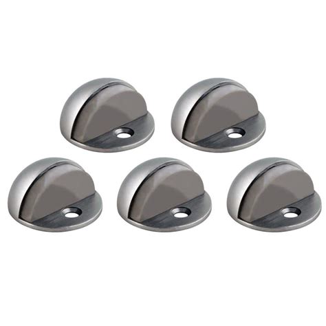 Design House Dome Door Stop In Satin Nickel 5 Pack 181883 The Home Depot