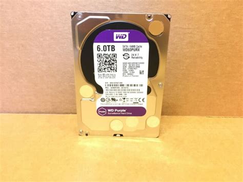 Western Digital WD60PURX-64T0ZY0 NOV 2015 WXA1D 6TB SATA 3.5 HDD, DCM ...