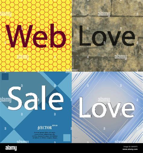 Set Of The Most Popular Web Design Icons On Abstract Background Stock