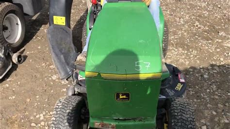 John Deere Stx 38 Hydro Garden Tractor W Rear Bagger Youtube
