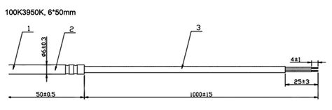 Ntc Temperature Sensor Probe 10kΩ 100kΩ