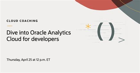 Oracle Developers On Linkedin Empower Your Data Dive Into Oracle Analytics Cloud For Developers