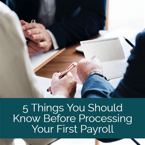 5 Things Your Should Know Before Processing Your First Payroll