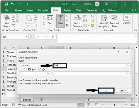 How To Display Only Rows With Certain Text In Excel