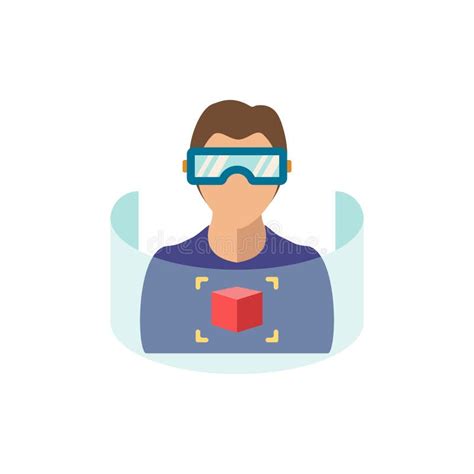 Augmented Reality Glass Flat Icon Color Simple Element From Wearable Devices Collection