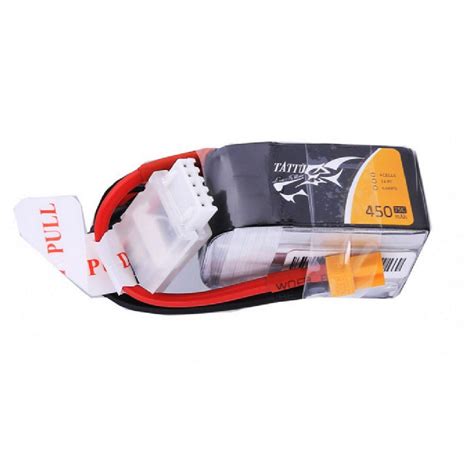 Tattu 148v 75c 4s1p 450mah Lipo Battery Pack With Xt30 Plug Gspeed