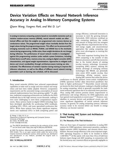 pdf device variation effects on neural network inference accuracy in