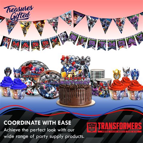 Transformers Pennant Banner And Transformers Party Supplies Treasures