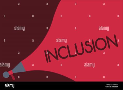 Word Writing Text Inclusion Business Concept For Action State Including Of Being Included