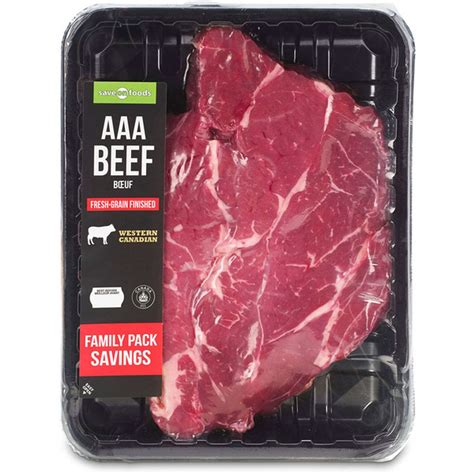 Western Canadian Boneless Blade Steak Value Pack 1 Each Delivery Or