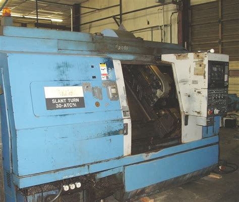 12 Chuck Mazak Model Slant Turn 30 Atc Mc Cnc Lathe 1987