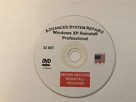 Advanced System Repairs Compatible With Windows Xp Professional 32bit Reinstall Restore