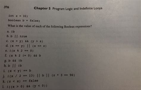 Solved Section The Boolean Type Consider The Chegg