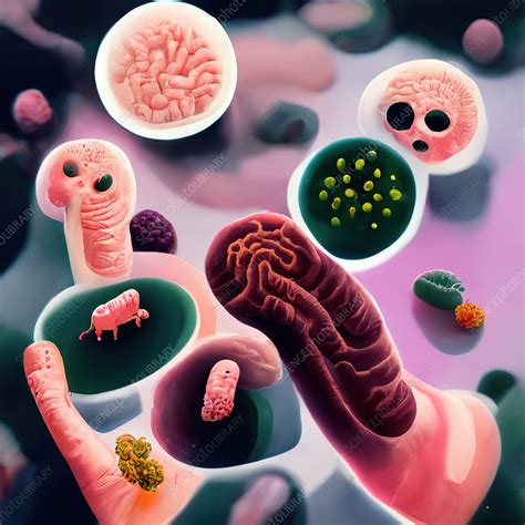 Human Microbiota Conceptual Illustration Stock Image C0561413