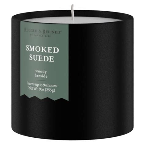 Candle Lite Rugged And Refined® Jar Candle Smoked Suede 9 Ounces Fred
