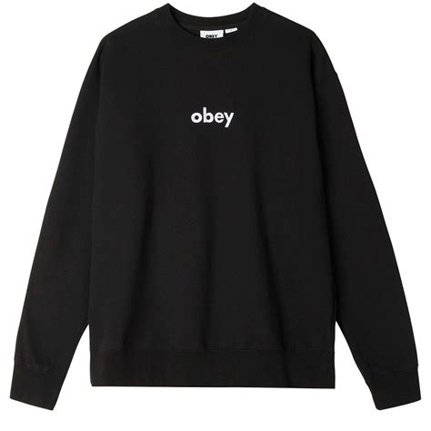 Obey Lowercase Crew Obey Clothing Uk