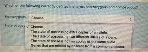 Solved Which Of The Following Correctly Defines The Terms