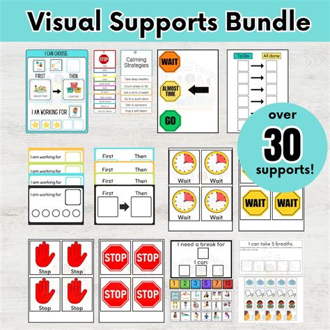 Visual Supports Bundle Autism Special Education Pdf Download Etsy