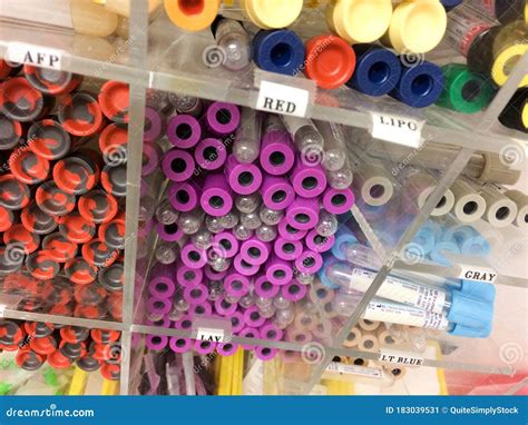 Sample Vials In Laboratory Stock Image 70889773