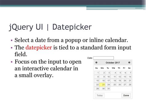 User Interface Design And Usability JQuery JQuery UI JQuery Plugins Ppt Download