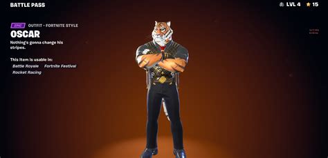 Oscar The Tiger Skins In Fortnite How To Unlock It The Nature Hero