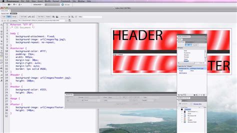 Making Websites With Dreamweaver CS And CSS Part YouTube