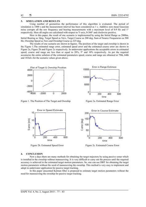 Underwater Target Tracking Using Unscented Kalman Filter Pdf